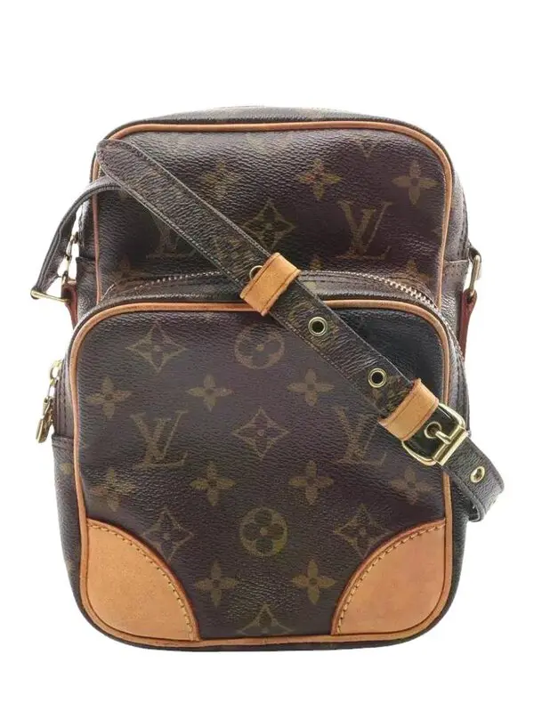 LOUIS VUITTON 2001 Monogram Amazone Crossbody Bag - Brown