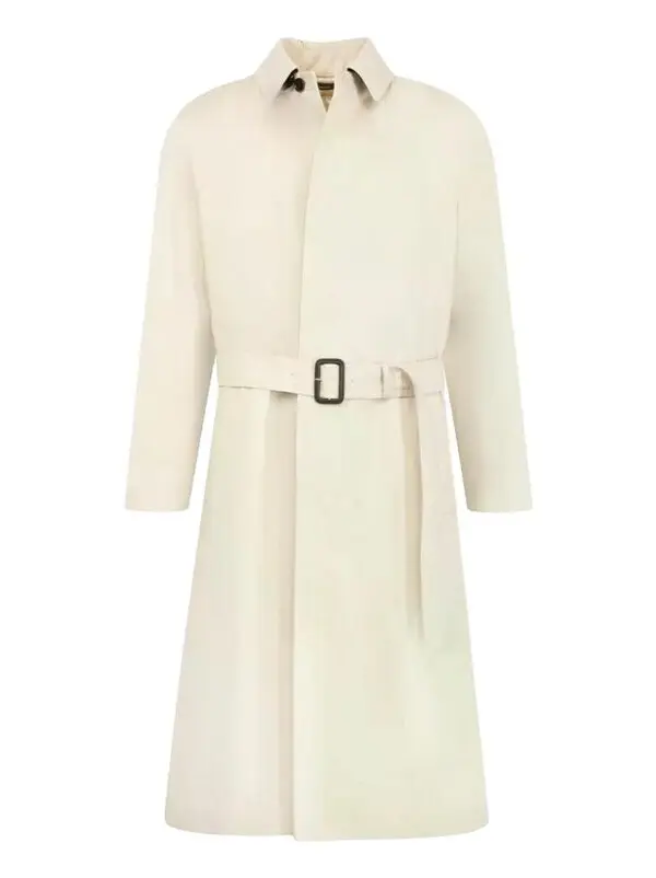 TOM FORD Belted Cotton-blend Coat - Neutrals