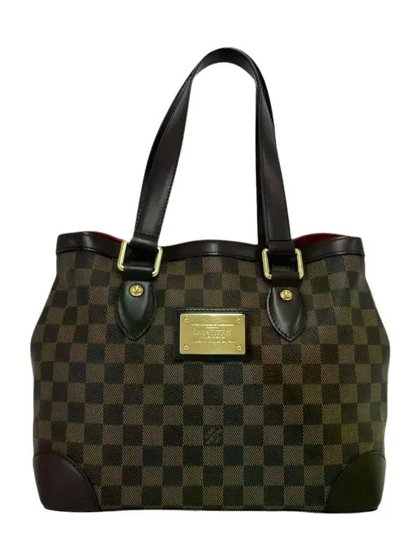 LOUIS VUITTON Damier Ebene Hampstead Pm Tote Bag - Brown