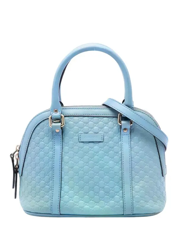 Gucci 2016-2026 Mini Microguccissima Dome Satchel - Blue