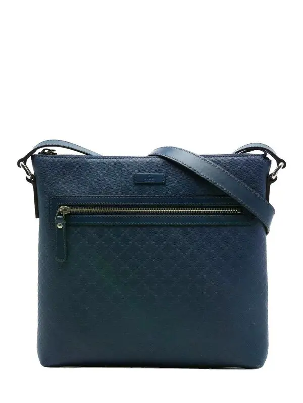 Gucci Diamante Calfskin Hilary Lux Crossbody Bag - Blue