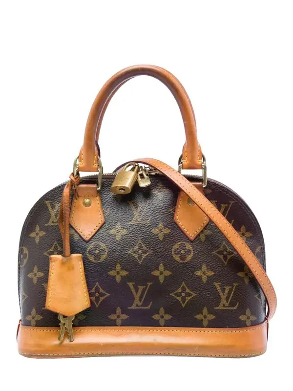 LOUIS VUITTON 2018 Monogram Alma Bb Satchel - Brown