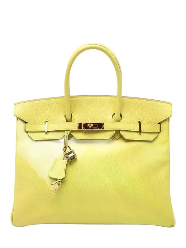Hermès 2013 Epsom Birkin Retourne 35 Handbag - Yellow