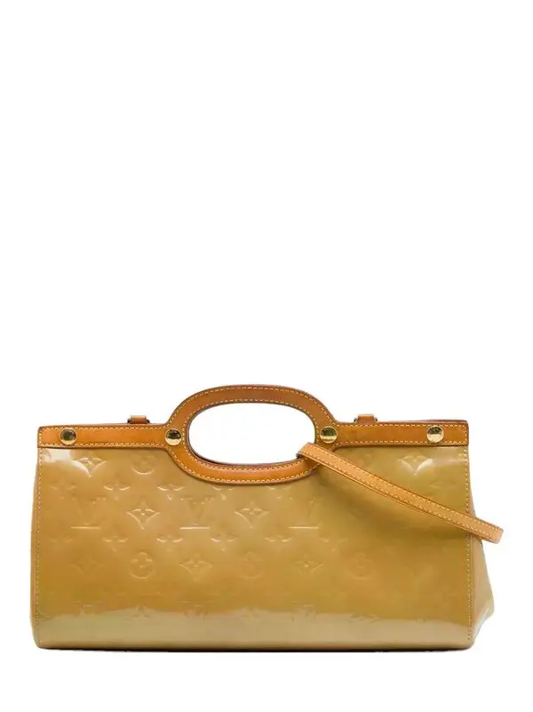 LOUIS VUITTON 2005 Monogram Vernis Roxbury Drive Satchel - Brown