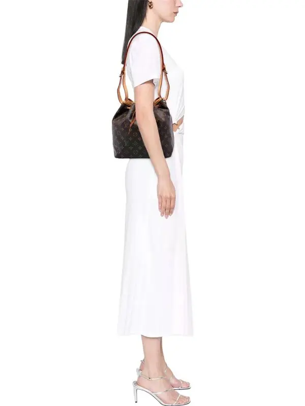 LOUIS VUITTON 2011 Monogram Petit Noe Bucket Bag - Brown