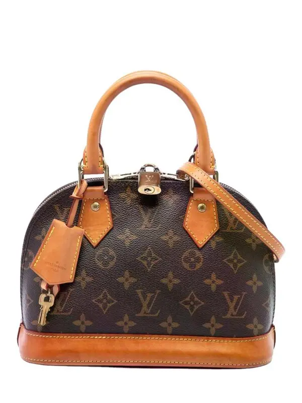 LOUIS VUITTON 2016 Monogram Alma Bb Satchel - Brown