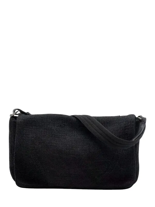 Prada Wool Shoulder Bag - Black