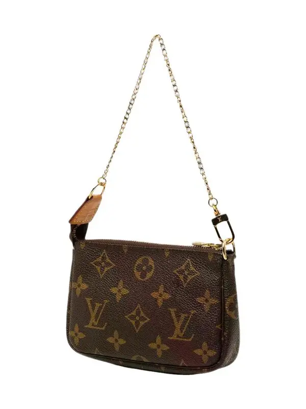 LOUIS VUITTON 2018 Monogram Mini Pochette Accessoires Handbag - Brown