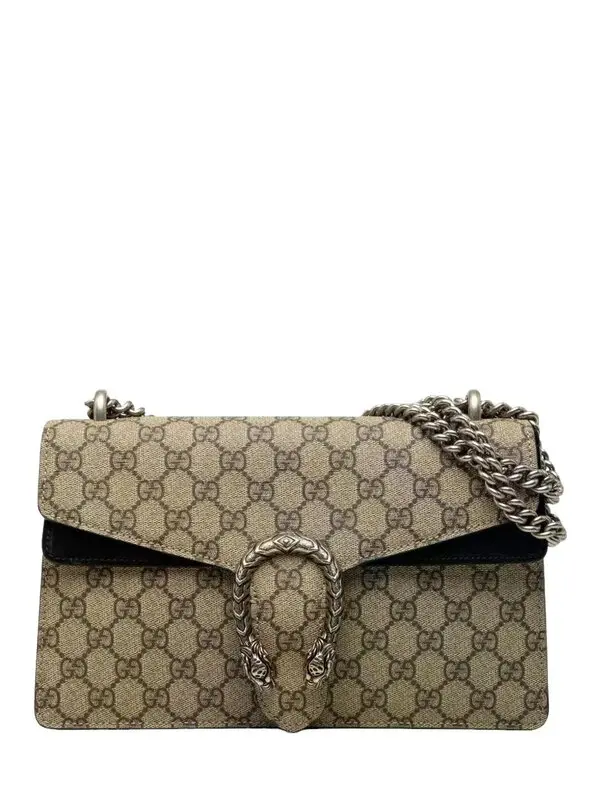 Gucci Gg Supreme Dionysus Shoulder Bag - Neutrals