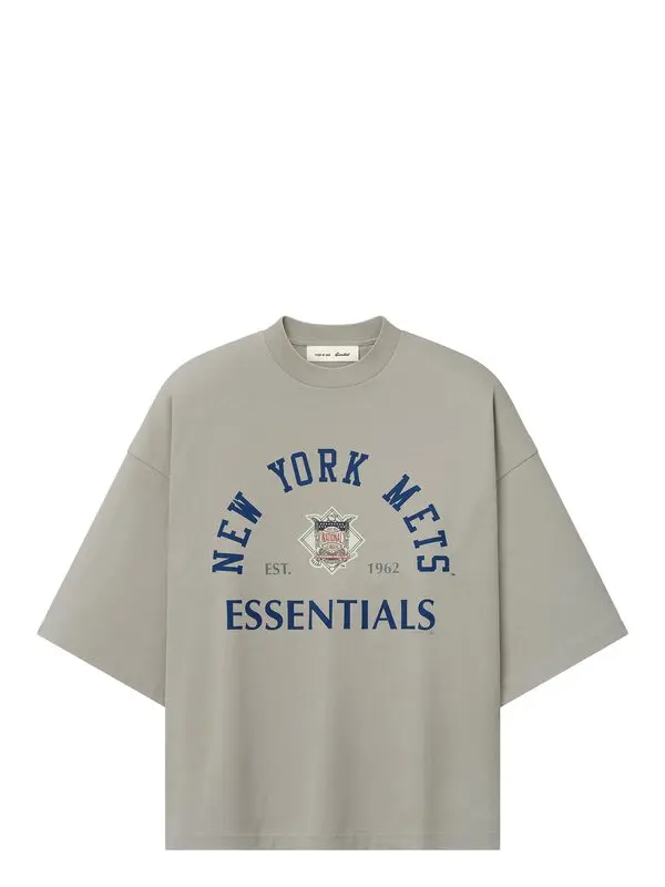Fear Of God Mets National League Merch Tee 'seal - Grey