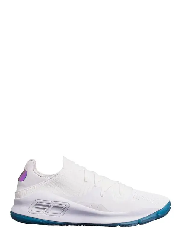 Under Armour Curry 4 Low Athletic Sneakers - White