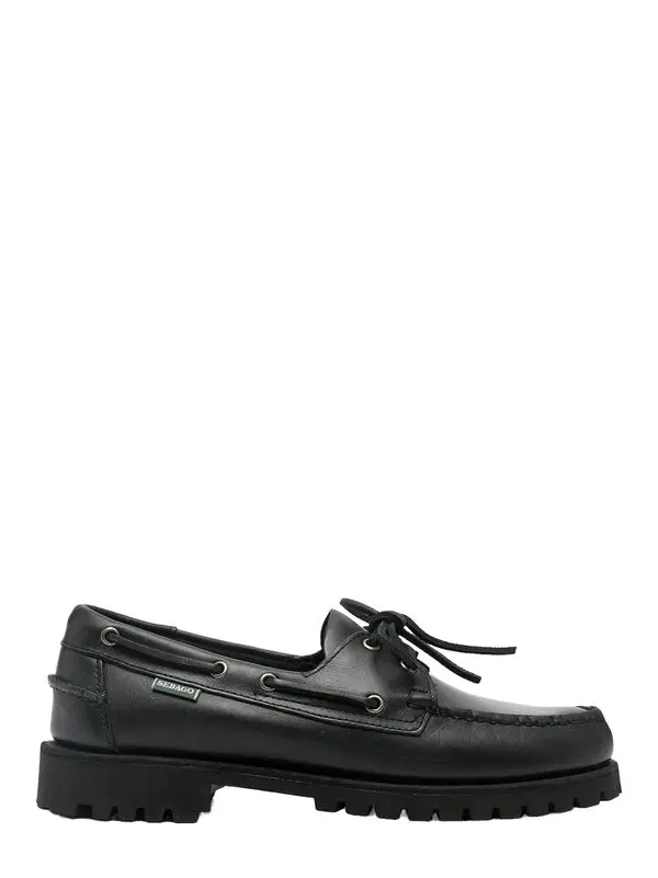 SEBAGO Ranger Waxy Leather Loafers - Black