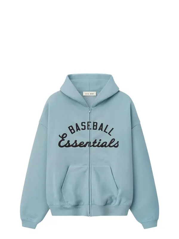 Fear Of God Full Zip Sport Hoodie - Blue