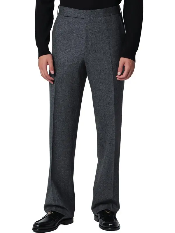 LARDINI Wool Trousers - Grey