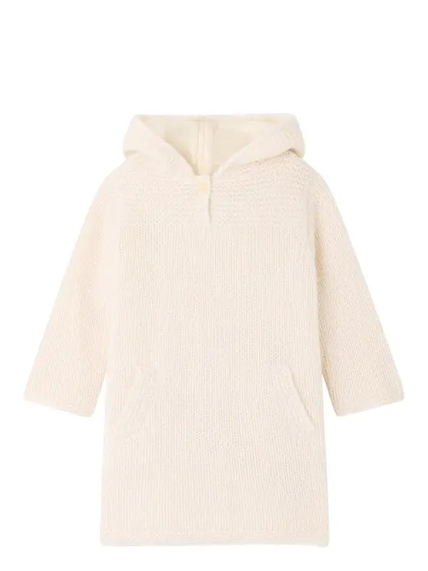 Bonpoint Cashmere Burnous With Hood - White