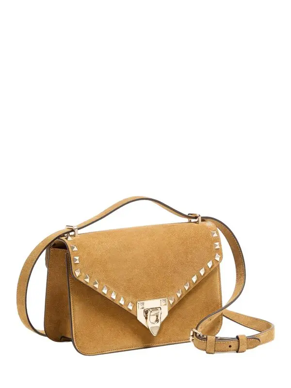 Valentino Garavani Rockstud Mini Shoulder Handbag - Havanabeig