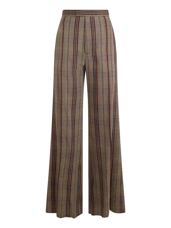 VIVIENNE WESTWOOD Check Palazzo Pants - Multicolor