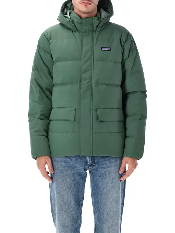 Patagonia Down Hooded Puffer Jacket - Verde