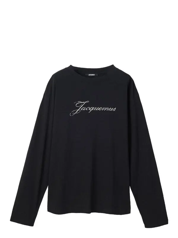 Jacquemus Long Sleeve T-shirt - Black