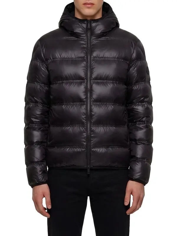 Moncler Guadiana Quilted Down Jacket With Hood - Black