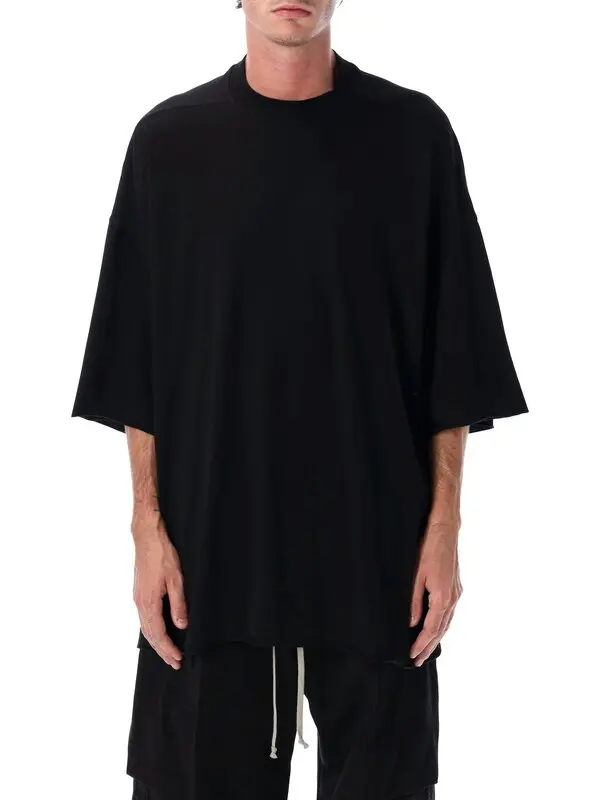 Rick Owens Tommy T Jumbo Oversized Below-hip Cotton T-shirt - Nero