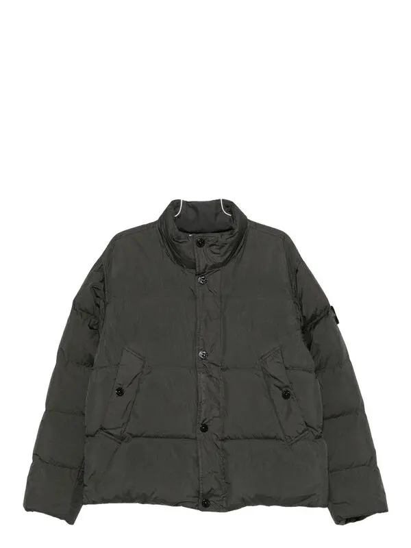 Stone Island Nylon Short Down Jacket - Grey