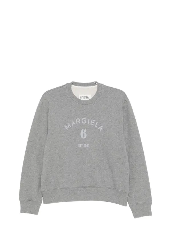 MAISON MARGIELA Logo Cotton Sweatshirt - Grey