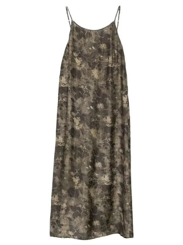 UMA WANG Anaya Printed Midi Dress - Green