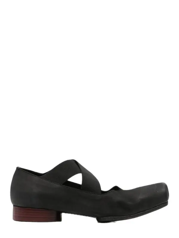 UMA WANG Leather Ballet Flats - Black