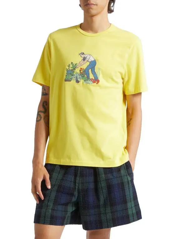 JW Anderson Gardener Graphic T-shirt - Lemon