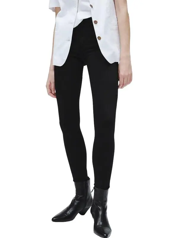 Rag & Bone Nina High Waist Skinny Jeans - Black