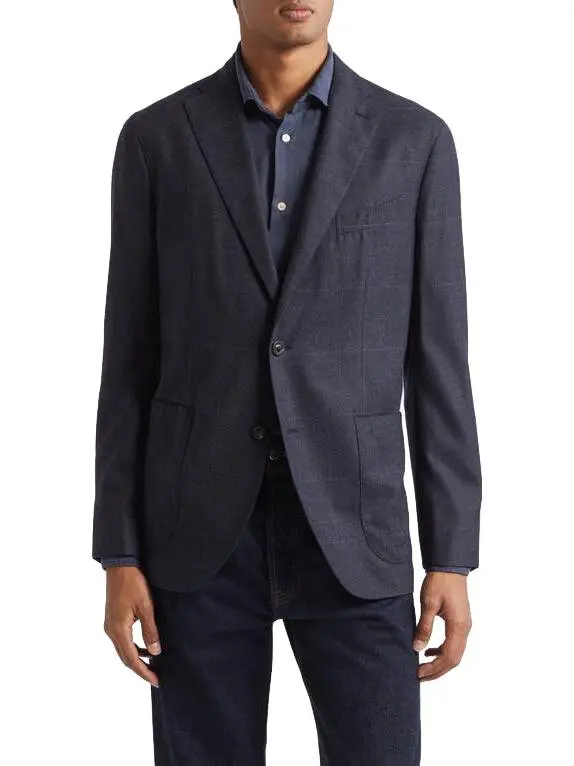 Boglioli Wool Double Cloth Sport Coat - Navy