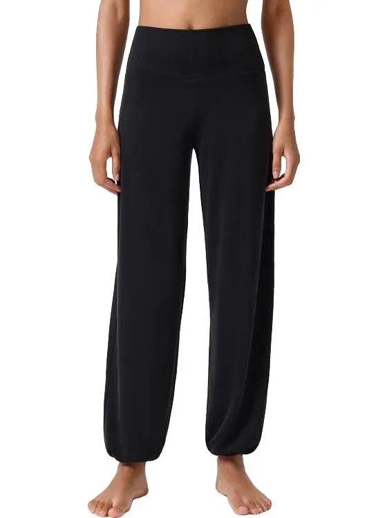 Spiritual Gangster Karma High Waist Jogger Pants - Black