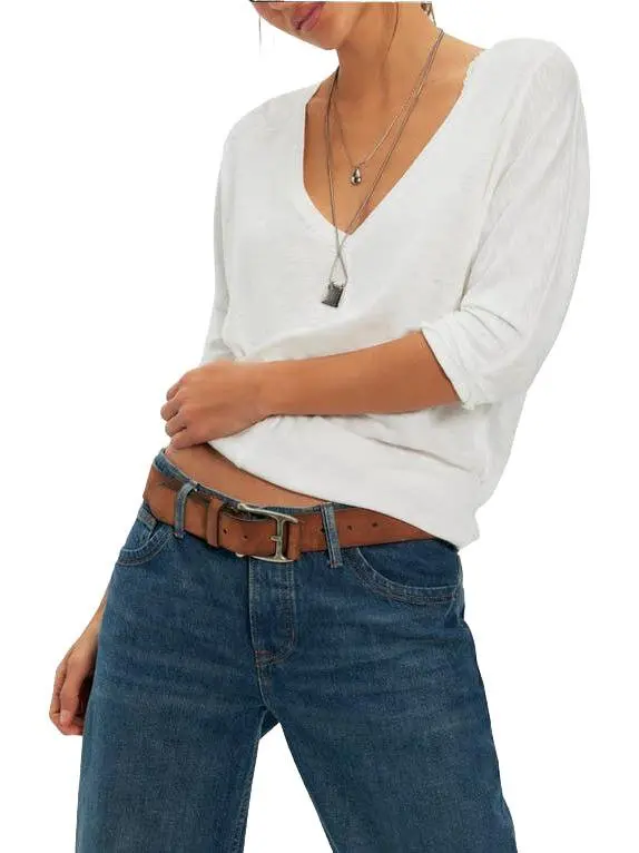 Free People High Line T-shirt - Ivory