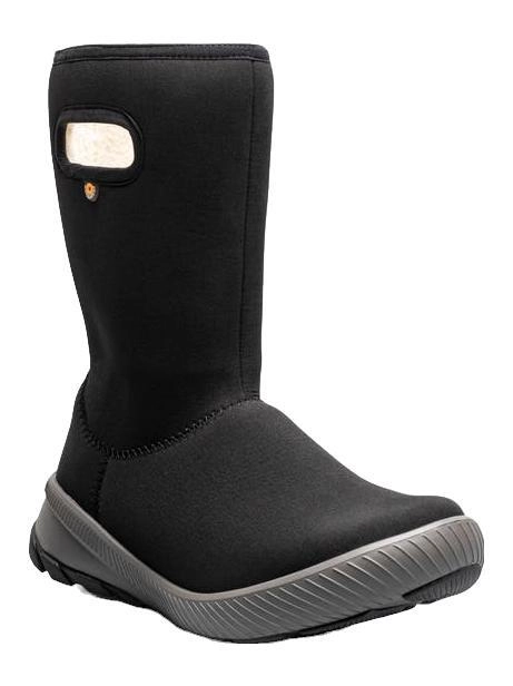 Bogs Tall Waterproof Boots With Faux-fur Lining - Black/gray