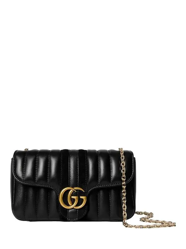 Gucci Gg Marmont Small Shoulder Bag - Black