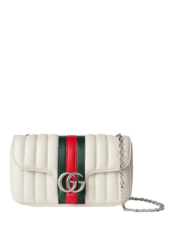 Gucci Gg Marmont Small Shoulder Bag - White