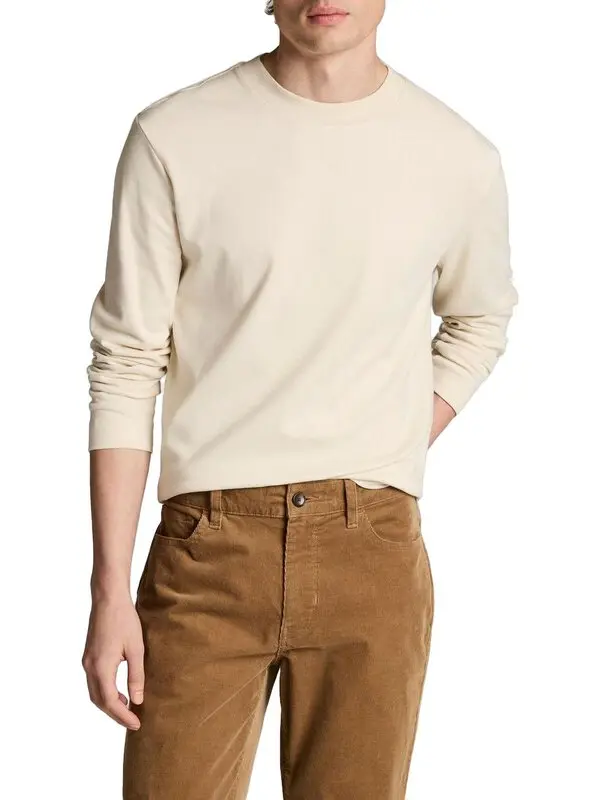 Vince Peached-face Cotton Jersey Long-sleeve T-shirt - Bone