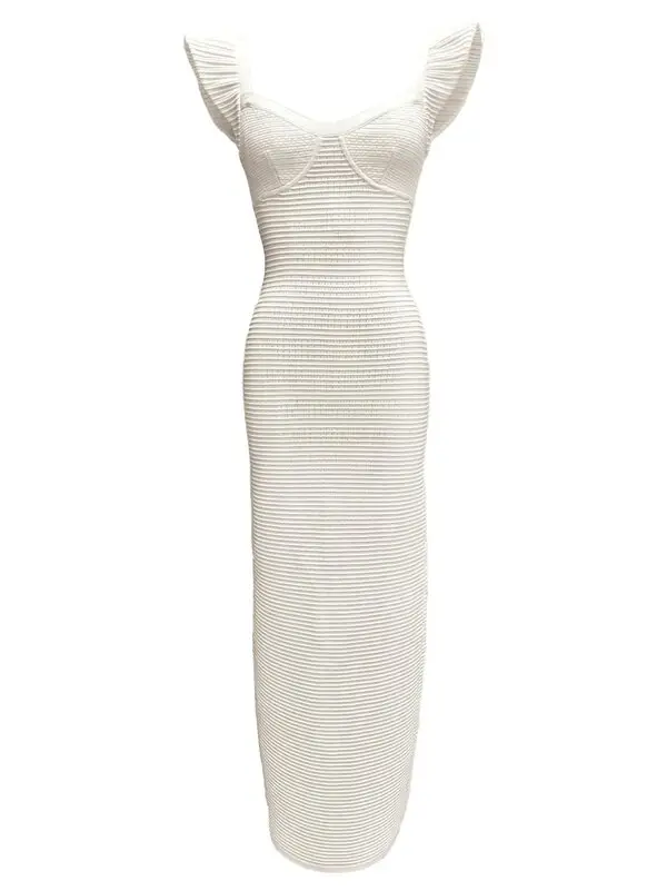 DIANA MOYA ATELIER Marlowe Column Dress - White