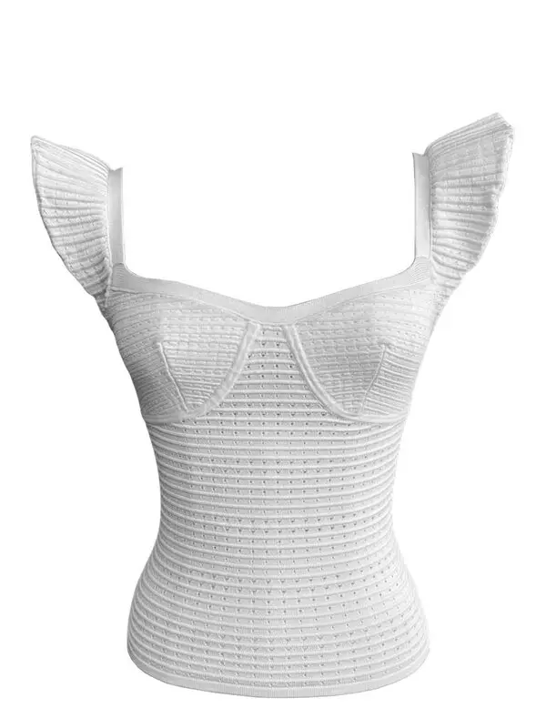 DIANA MOYA ATELIER Donna Corset Top - White
