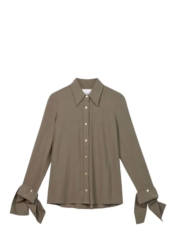 DĀL THE LABEL Long Cuff Relaxed Top - Green