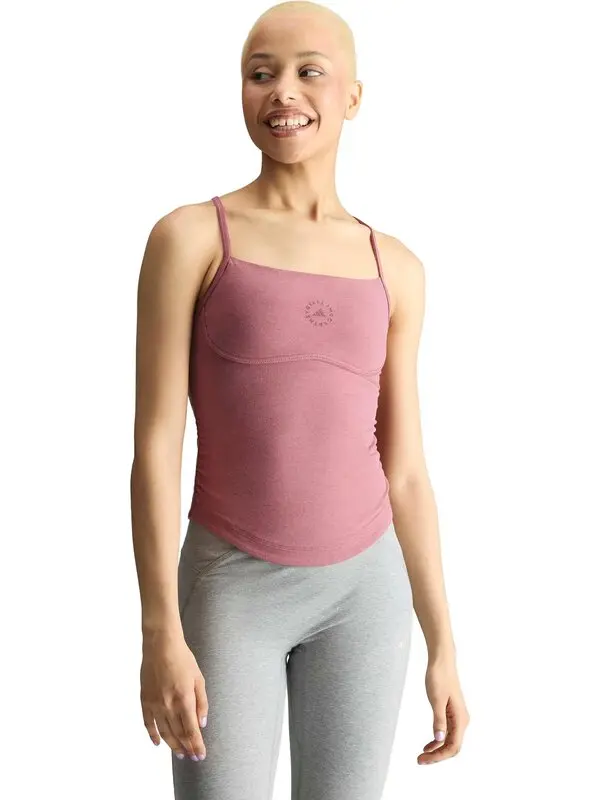 Stella McCartney Adidas Studio Spaghetti Crop Top - Purple