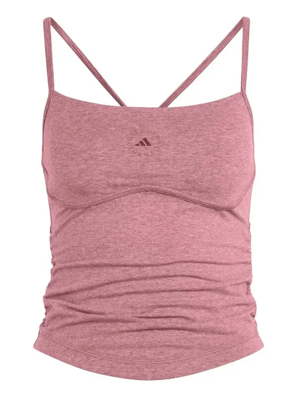 Stella McCartney Adidas Studio Spaghetti Crop Top - Purple