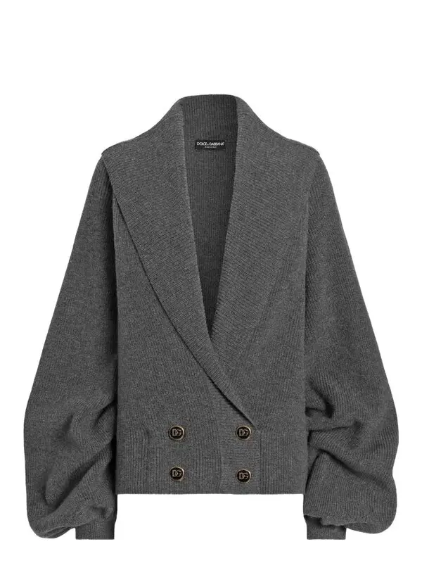 Dolce & Gabbana Shawl-collar Cardigan - Grey