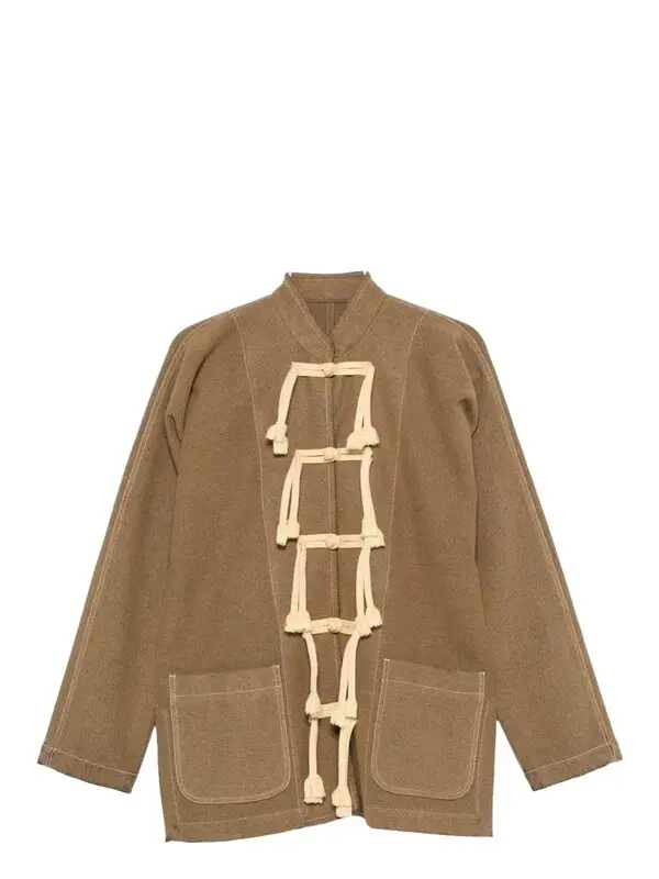 UMA WANG Jacket With Tassel Details - Brown