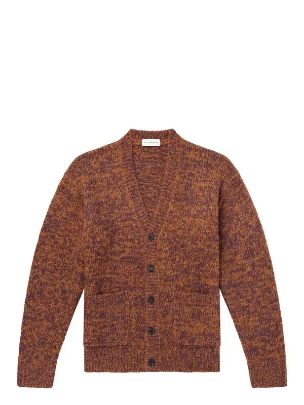Dries Van Noten Mounia Alpaca-blend Cardigan - Orange