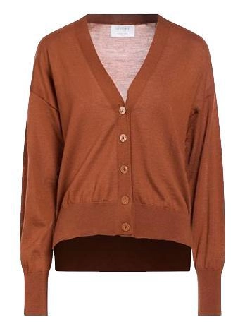 DANIELE FIESOLI Merino Wool Cardigan - Brown