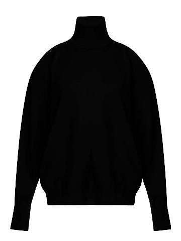 ROBERTO COLLINA Merino Wool Turtleneck Sweater - Black