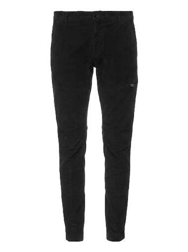 C.P. COMPANY Slim Fit Cotton Elastane Pants - Blue