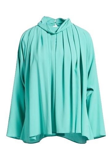 MEIMEIJ Turquoise Acetate And Silk Blend Top - Blue